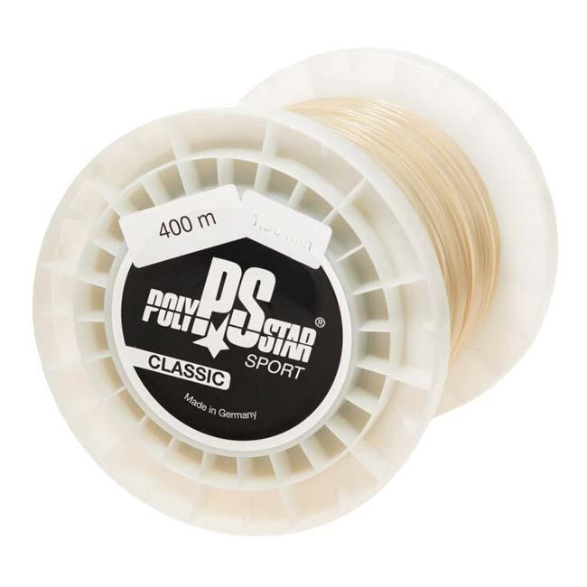 樽巻き ポリスター クラシック (1.20／1.25／1.30mm)400Mロール(ナチュラル)硬式テニス ポリエステル ガット ...