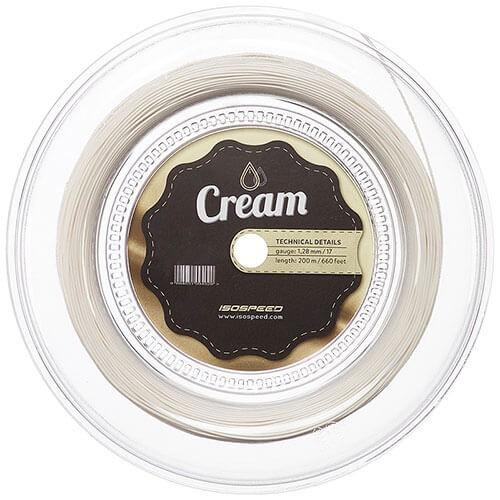 イソスピード クリーム17(1.28mm) 200M ロール 硬式テニスガット ポリエステル(ISOSPEED Cream)(16y12m ...
