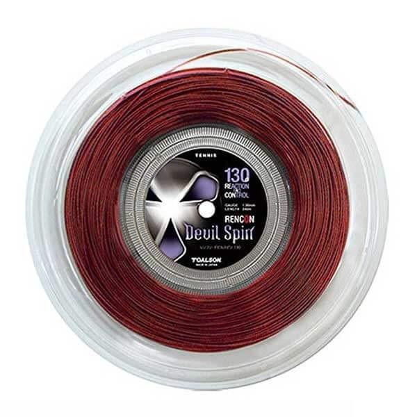 「200Mタイプ」トアルソン(TOALSON) レンコン デビルスピン(RENCON Devil Spin) 200Mロール (1.25mm／1.30mm) 硬式テニス ポリエステルガット ...