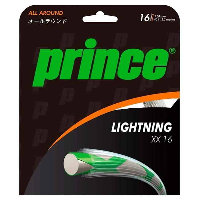 Prince 単張パッケージ品 プリンス(Prince) LIGHTNING XX 16 ライトニング 16(1.30mm) 硬式テニス ...