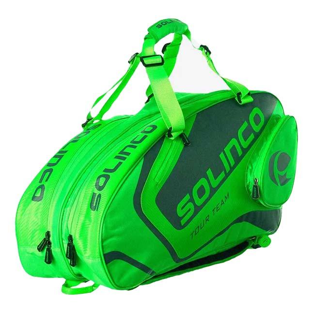 15本収納 ソリンコ(SOLINCO) 15PK TOUR ツアー ラケットバッグ テニスバッグ 1920220 KSB353-ネオングリーン ...