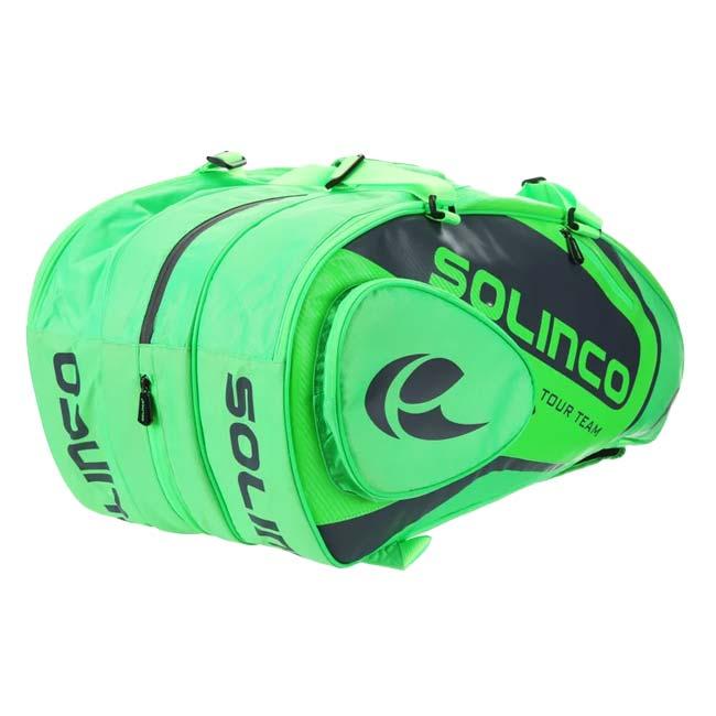 15本収納 ソリンコ(SOLINCO) 15PK TOUR ツアー ラケットバッグ テニスバッグ 1920220 KSB353-ネオングリーン ...