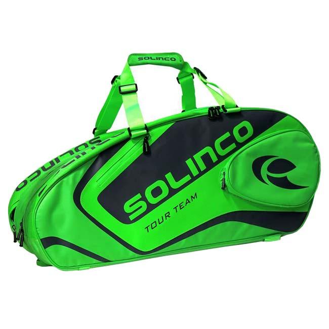 15本収納 ソリンコ(SOLINCO) 15PK TOUR ツアー ラケットバッグ テニスバッグ 1920220 KSB353-ネオングリーン ...