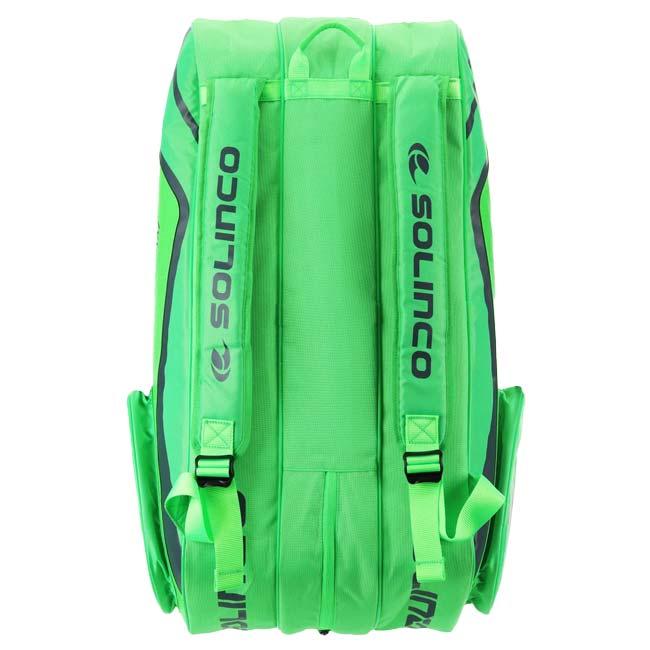 15本収納 ソリンコ(SOLINCO) 15PK TOUR ツアー ラケットバッグ テニスバッグ 1920220 KSB353-ネオングリーン ...