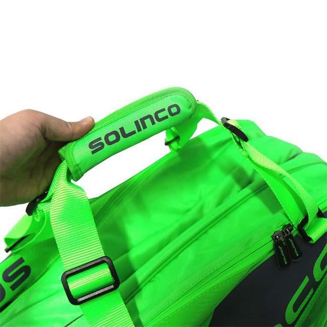 15本収納 ソリンコ(SOLINCO) 15PK TOUR ツアー ラケットバッグ テニスバッグ 1920220 KSB353-ネオングリーン ...