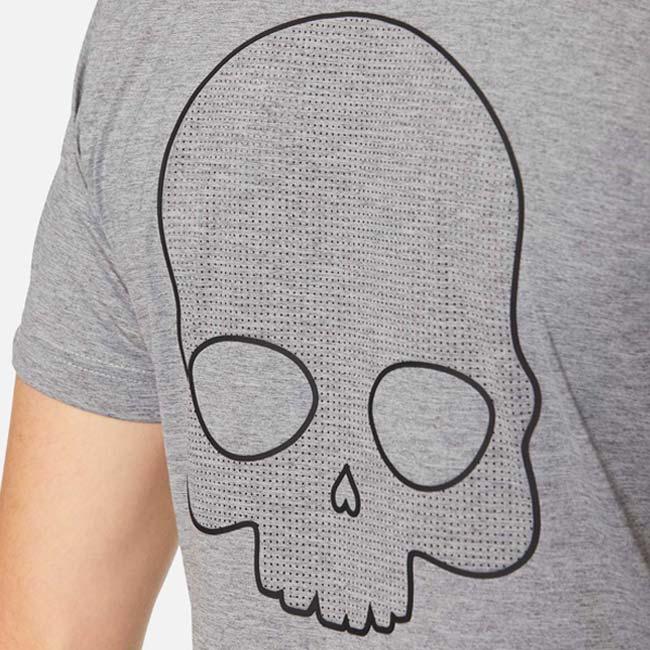 HYDROGEN 海外サイズ HYDROGEN(ハイドロゲン) 2023 FW メンズ メッシュラバースカル TECH 半袖Tシャツ バック ...