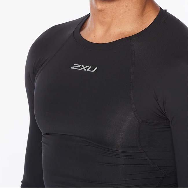 2XU 2XU(ツータイムズユー) メンズ PWXコンプレッション ロングスリーブトップ MA6398A-BLKSIL ブラック×シルバー(24y12mトレーニング) : アミュゼスポーツ ...