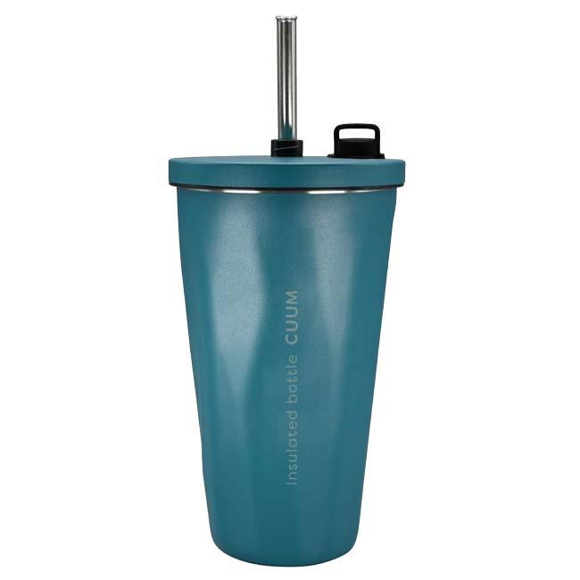 長時間保温＆保冷 ハック(HAC) ストロー付き 真空断熱タンブラー CUUM キューム 550ml 止水キャップ付き 水筒 HAC2-0529(24y6m) : アミュゼスポーツ - 通販 ...