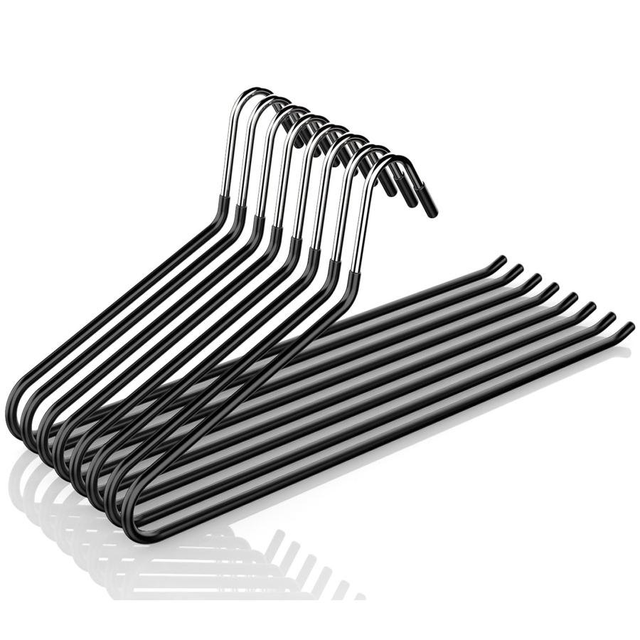 CLEKOD ズボンハンガー すべらない 8本組 スラックス用 シングルパンツ 跡がつかない デニム適用 ロングスカート用ハンガー 省スペース 頑丈 : 20240819-16298 ...