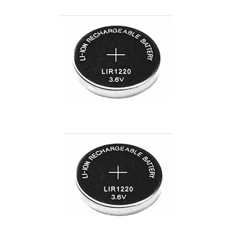 2個セット 新品 LIR1220 充電式ボタン電池 3.6V リチウムイオン 車用スマートキー 腕時計対応 リチウムイオン充電池 ...