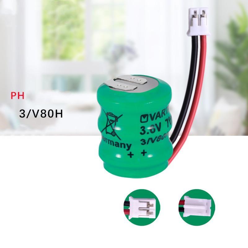 純正 新品 VARTA 3/V80H 3.6V ニッケル水素電池 PH2.0コネクタ付 交換用 充電式バッテリー : Glennda ...