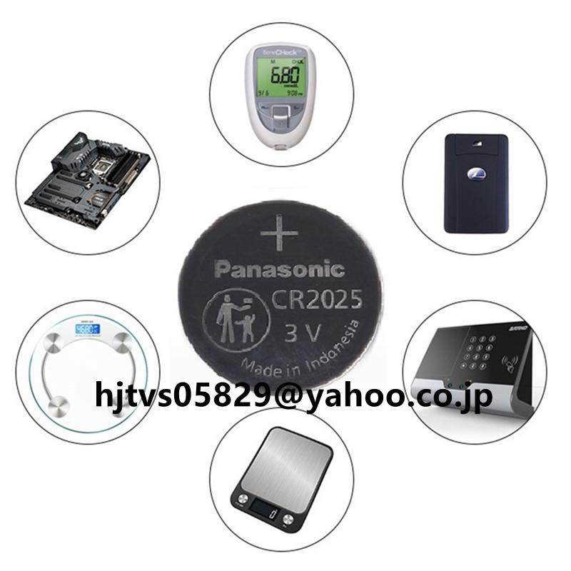 新品Panasonic パナソニック コイン形リチウム電池 CR2025 リチウム ボタン 電池 3V 2025 コイン形電池 5個セット : Glennda-store - 通販 ...