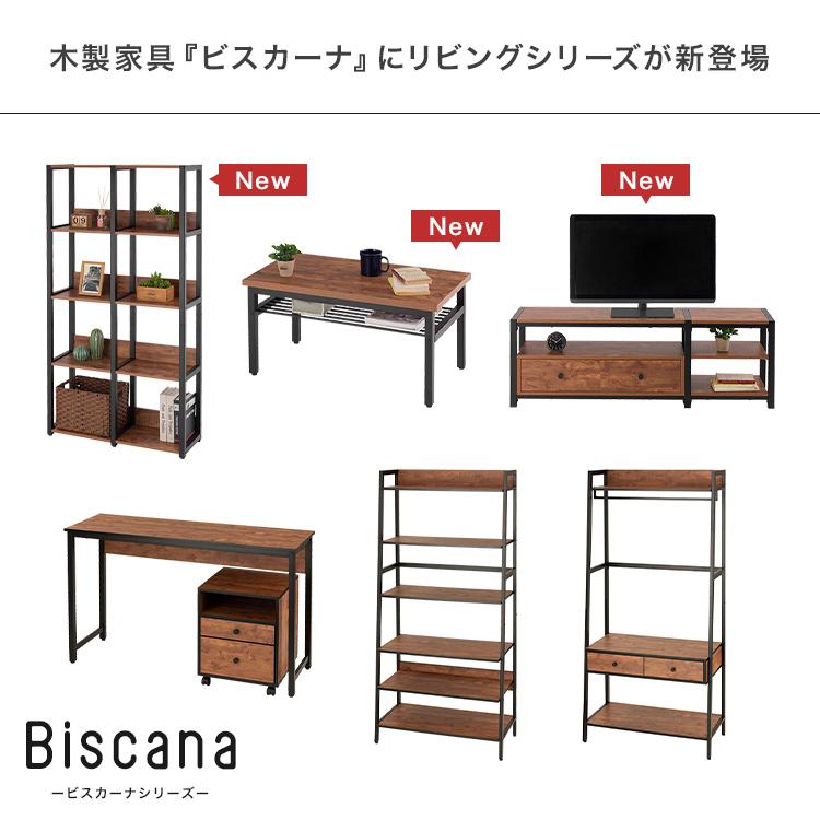 DOSHISHA センターテーブル ローテーブル おしゃれ 木製 北欧 収納付き 小さい コンパクト ヴィンテージ テーブル リビングテーブル 棚付き スリム ビスカーナ BC80-CT ...