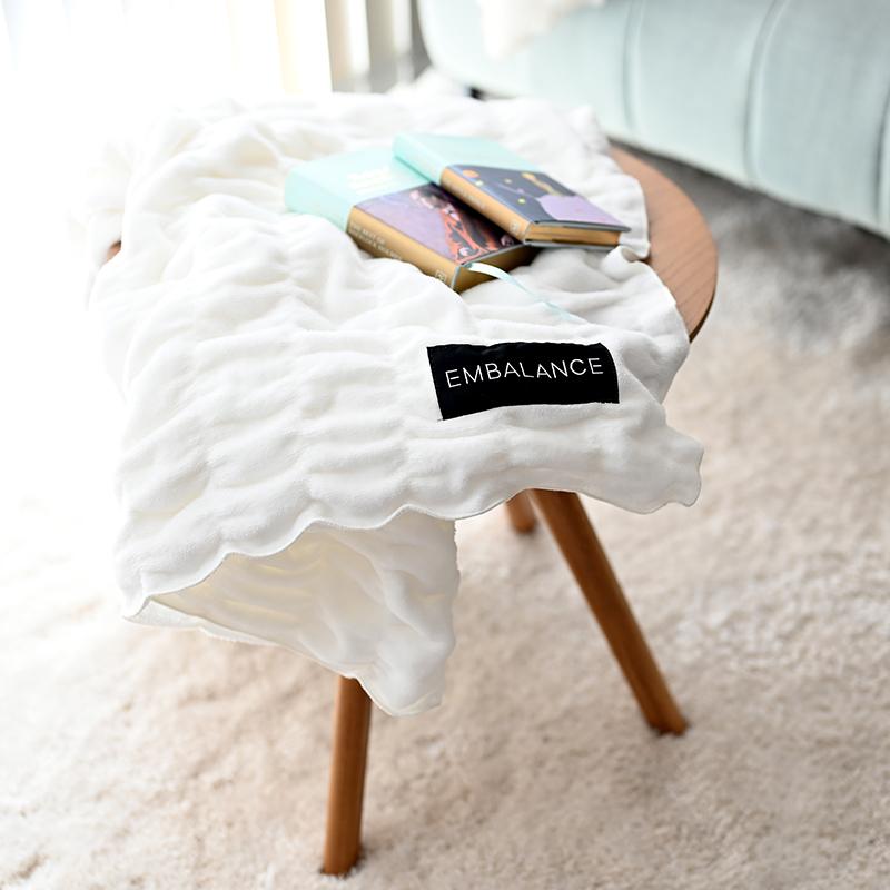 ブランケット ハーフサイズ 140×100cm 日本製 エンバランス ひざ掛け おしゃれ 薄手 暖かい EMBALANCE : あなろ-インテリア雑貨 - 通販 - Yahoo!ショッピング