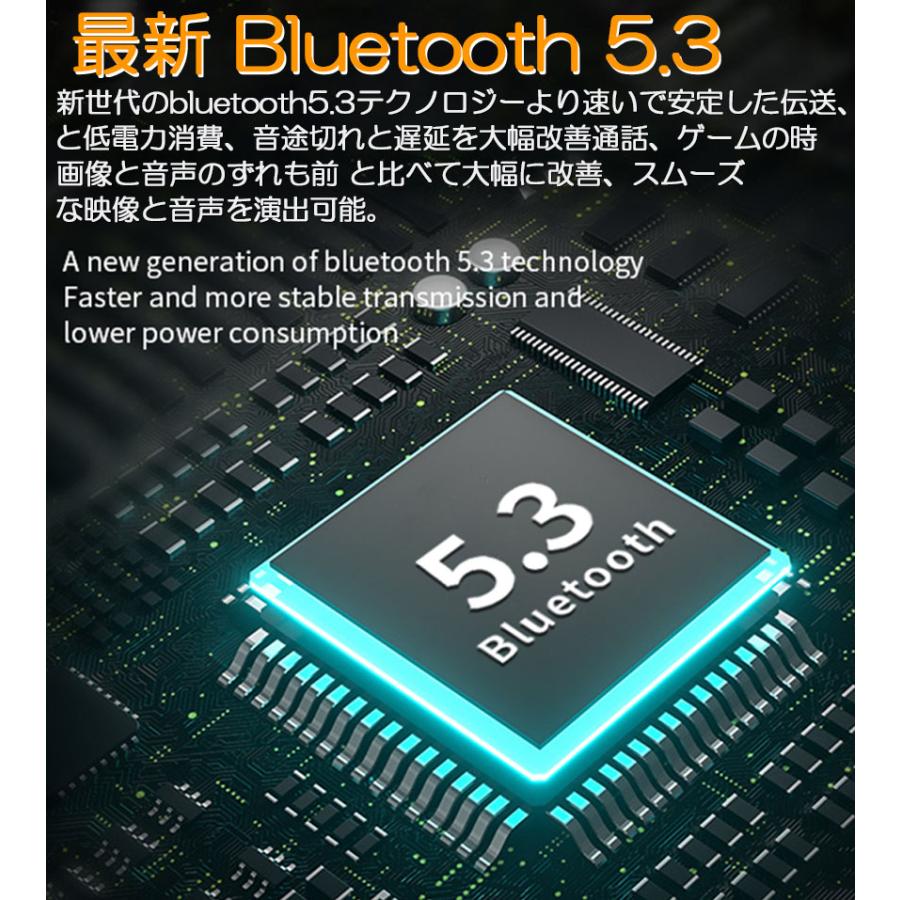 ワイヤレスイヤホン Bluetooth5.3 2個セット スポーツイヤホン Bluetoothイヤホン 大容量1200mah 最大140h再生 iPh :e02-45ax2:アナミストア ...