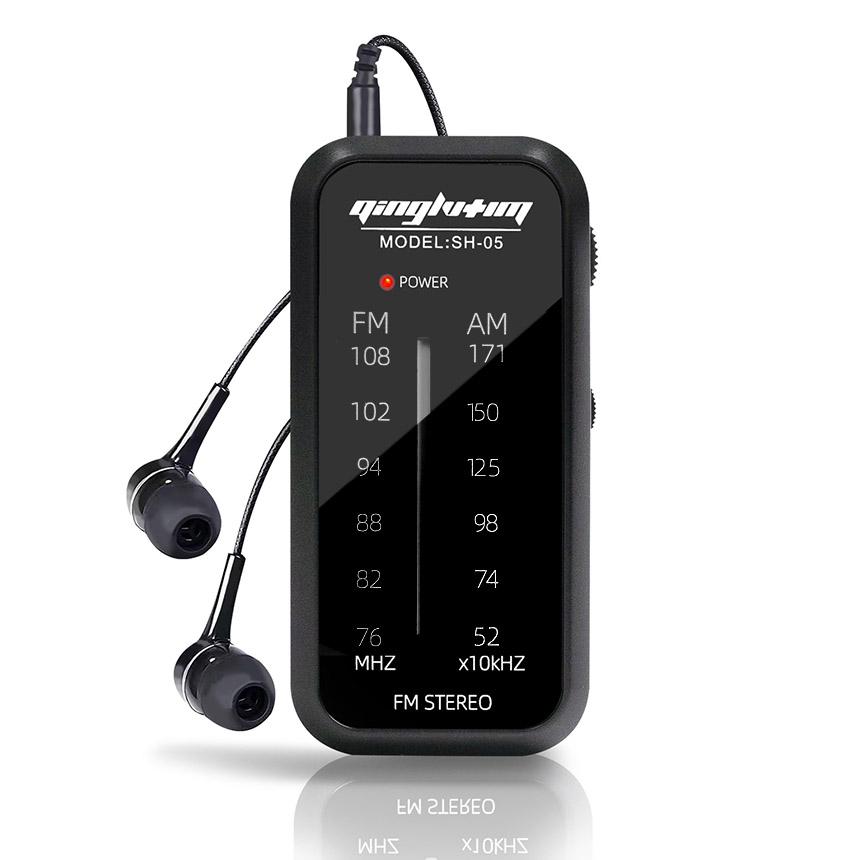 携帯ラジオ ワイドFM FM AM 対応 ポータブルラジオ 電池式 ポケットラジオ ミニラジオ 小型 防災 散歩 ウォーキング ランニング ...