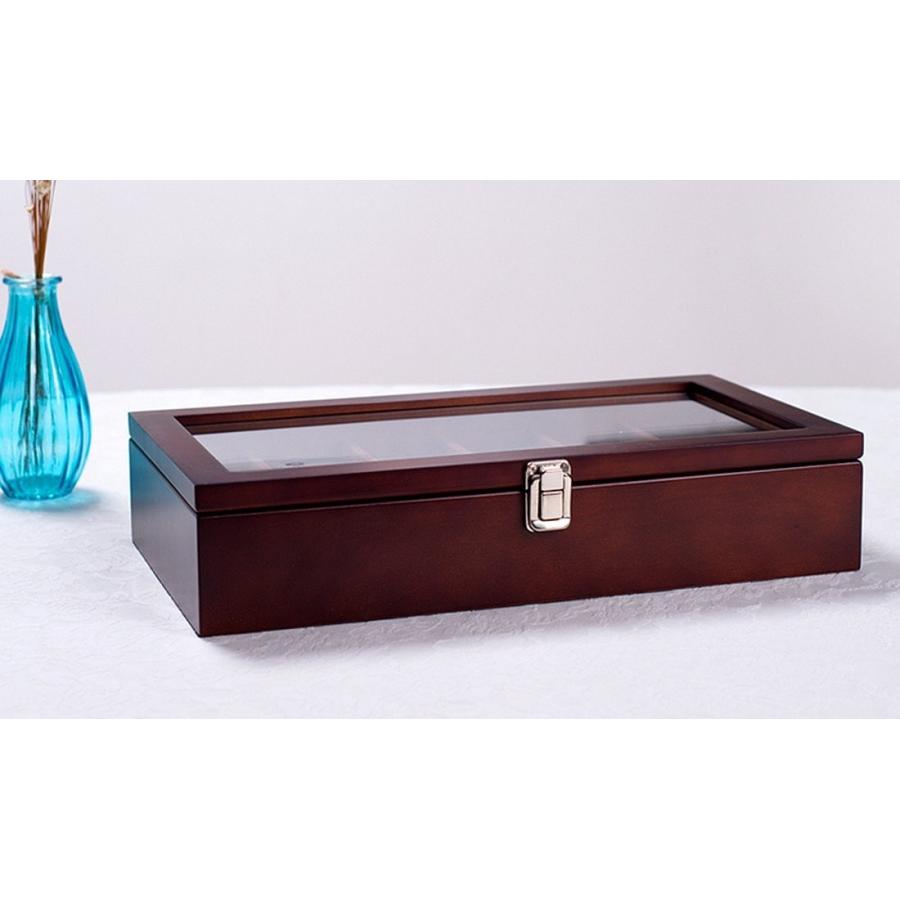 腕時計収納 ジュエリーボックス ウォッチケース ディスプレイ高級 木製 腕時計 収納 ボックス Anberotta AT50 (12本用/ ブラウン・ブラック) : Anberotta ...