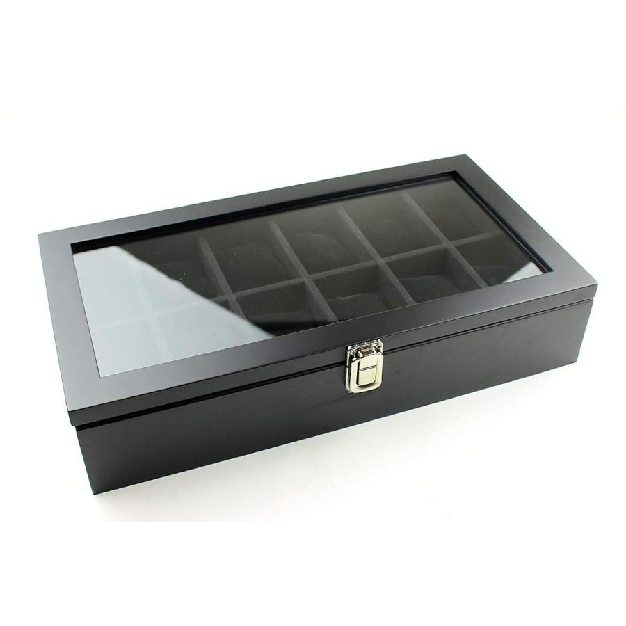 腕時計収納 ジュエリーボックス ウォッチケース ディスプレイ高級 木製 腕時計 収納 ボックス Anberotta AT50 (12本用/ ブラウン・ブラック) : Anberotta ...