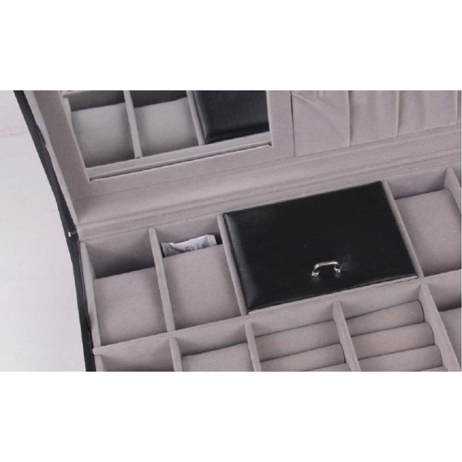 腕時計収納 ジュエリーボックス 腕時計 ケース ボックス アクセサリー ウォッチ 8本 小物入 収納箱 ガラス コレクション Anberotta AT13 (ブラック) : Anberotta ...