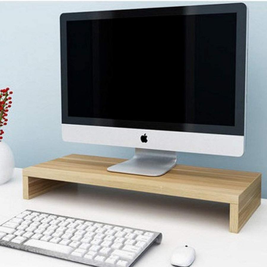 パソコン台 モニター台 モニター 木製 机上台 パソコン スタンド 机上ラック 机上収納 キーボード収納 Anberotta J130 (ブラウン/1段) : Anberotta - 通販 ...