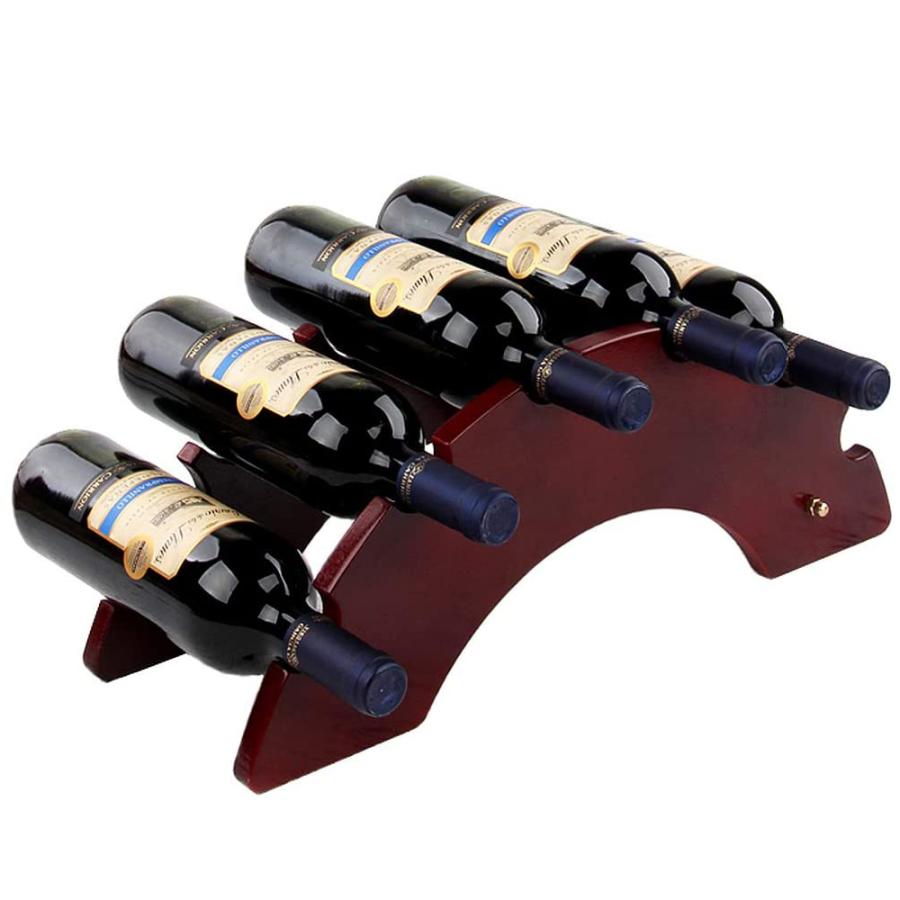 ワインラック 木製 ワインホルダー 収納 ワイン シャンパン ボトル ウッド ケース スタンド インテリア Anberotta W085 (6本収納) : Anberotta - 通販 ...