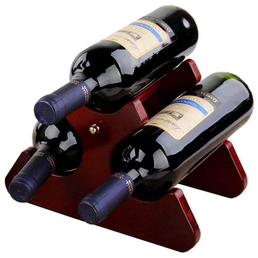 ワインラック 木製 ワインホルダー 収納 ワイン シャンパン ボトル ウッド ケース スタンド インテリア Anberotta W086 (3本収納) : Anberotta - 通販 ...