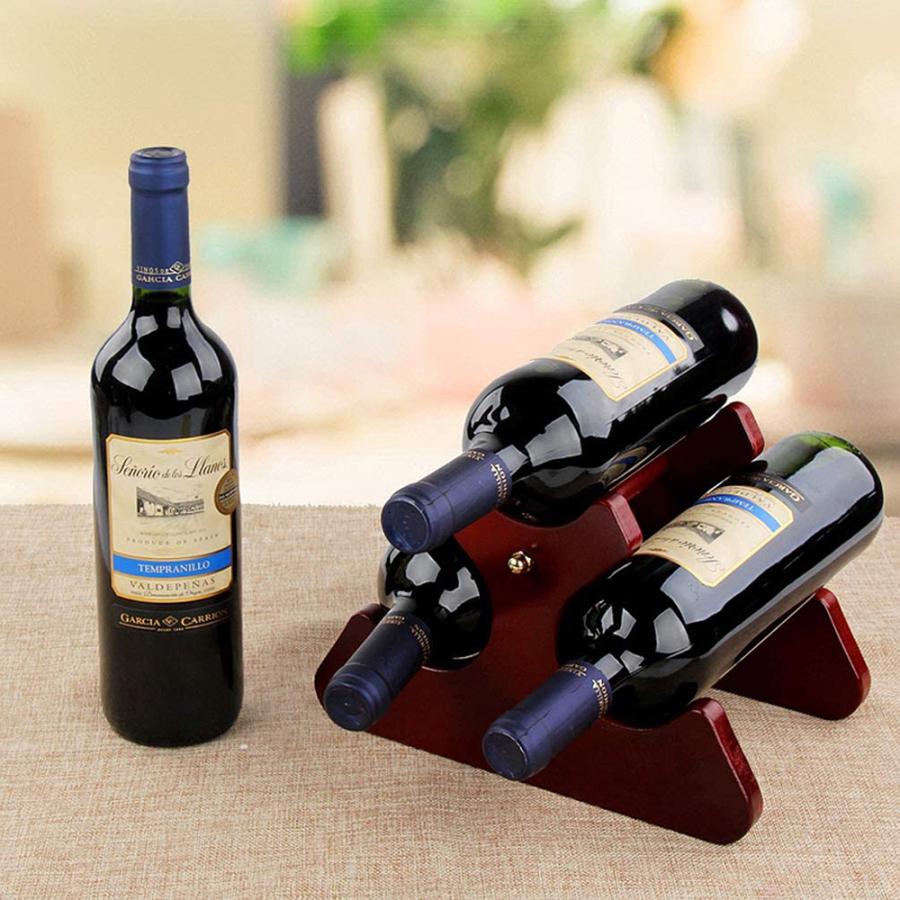 ワインラック 木製 ワインホルダー 収納 ワイン シャンパン ボトル ウッド ケース スタンド インテリア Anberotta W086 (3本収納) : Anberotta - 通販 ...