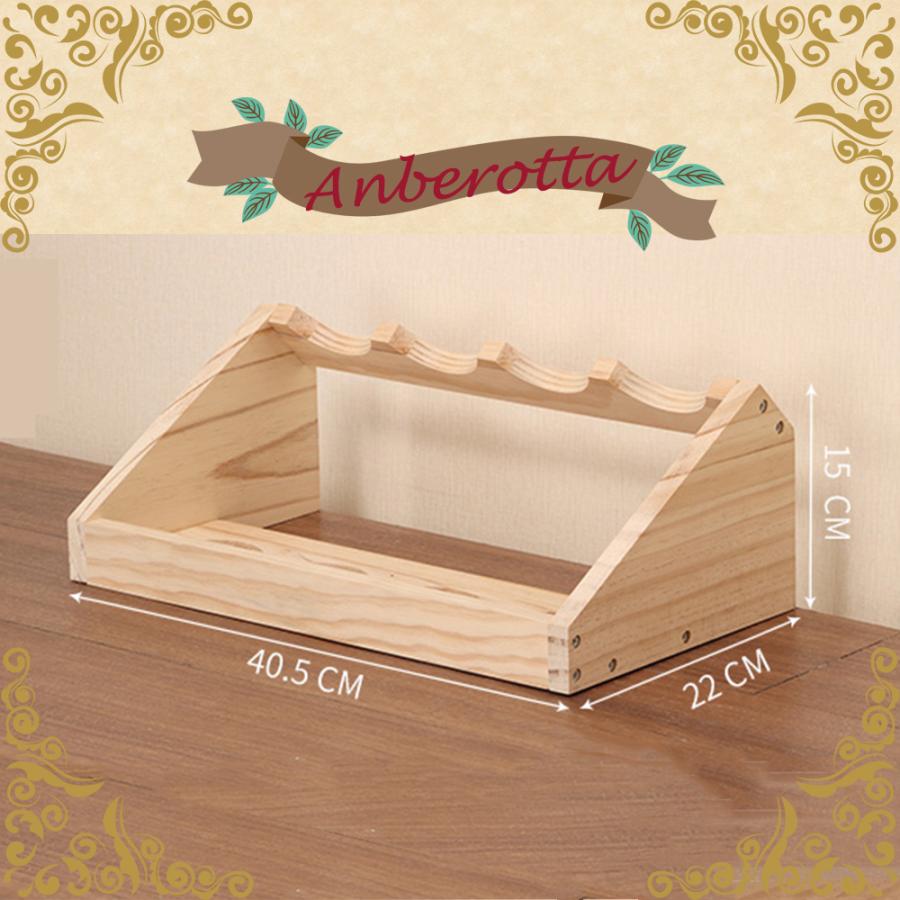 ワインラック 木製 ワインホルダー ワイン シャンパン ボトル ウッド 収納 ケース スタンド インテリア Anberotta W101 (ブラウン/アンティークブラウン) 4本 ...