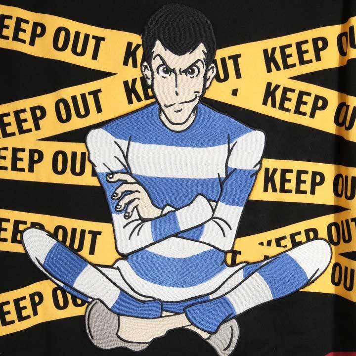 キープ ルパン三世 KEEP OUT 半袖Tシャツ LPN-2101 LUPIN THE キープ ルパン三世 KEEP OUT 半袖Tシャツ LPN-2101 LUPIN THE
