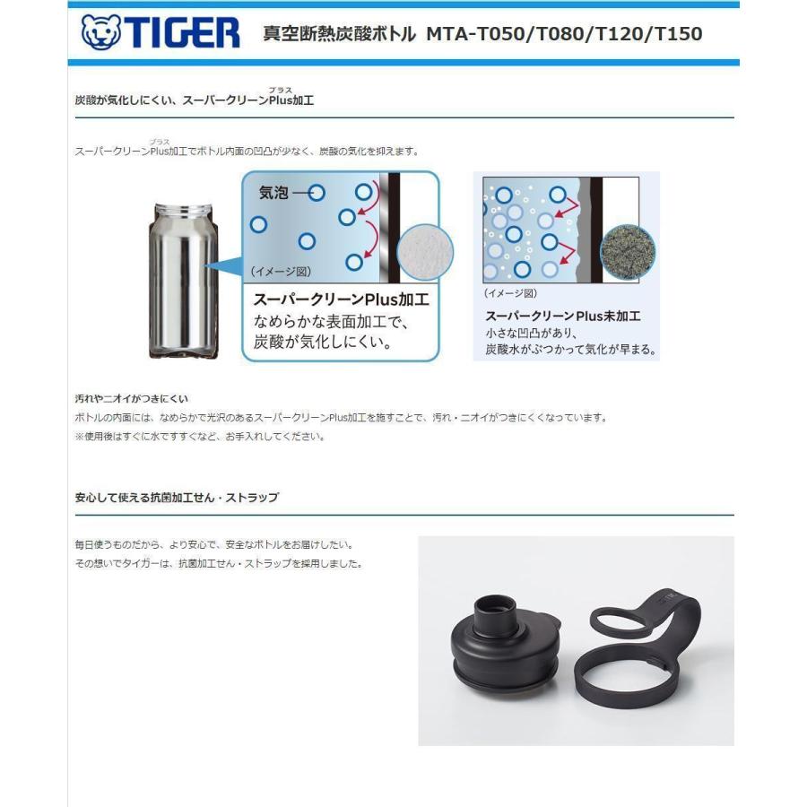 タイガー魔法瓶 真空断熱炭酸ボトル MTA-T150-GE 炭酸飲料対応 保冷専用ボトル 1.5L エメラルド TIGER : Anchor ...
