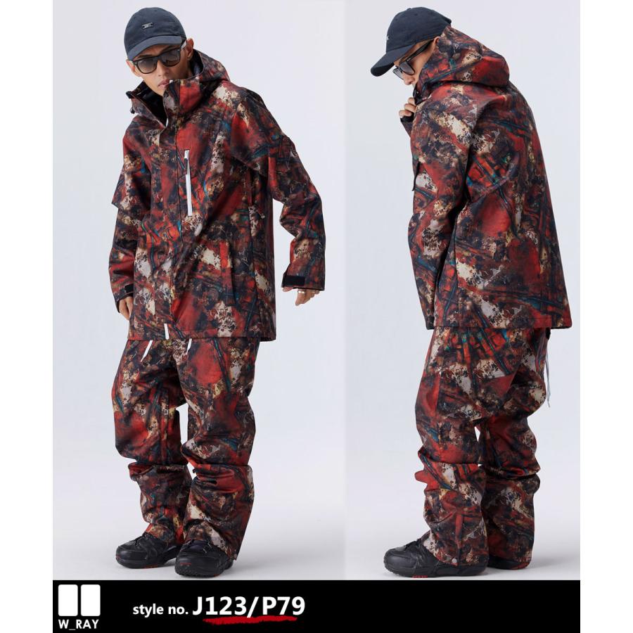 スノーボード ウェア メンズ レディース 上下セット 型落ち スノボウェア スノーウェア 2022-2023 ウェア W_RAY ダブルレイ XXS/XS/S/M/L/XL/XXL :22 ...