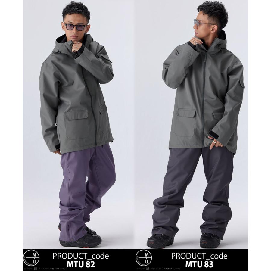 リアリズム スノーボード ウェア メンズ レディース 上下 セット スノボ スノボー スノーウェア 2023-2024 MTU エムティユー XS S M L XL XXL ...