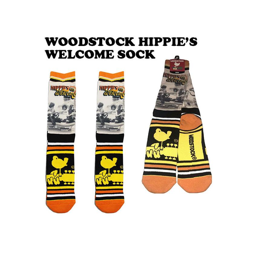 WOODSTOCK HIPPER´S WELCOME SOCKS ウッドストック メンズ ソックス : ANDFACTORY - 通販 ...
