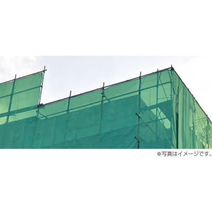防炎メッシュシート 防炎シート 1.8m×5.4m 10枚単位 グリーン 緑 450P 1間 2類 KUS 足場 メッシュシート 飛散防止ネット ネットシート 防炎認定 : アンドハウス ...