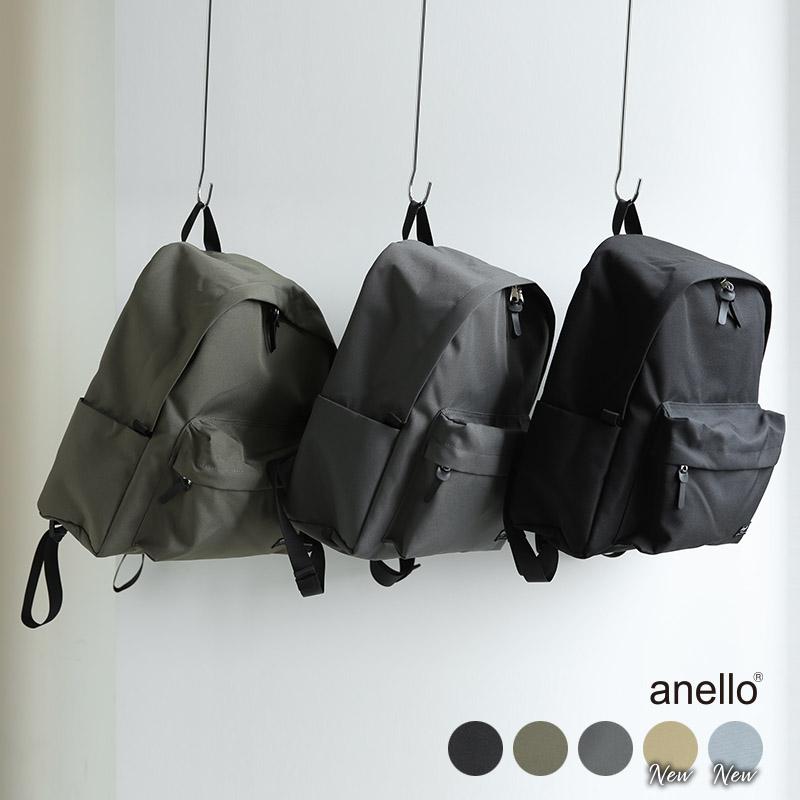 anello（アネロ） リュック レディース メンズ 黒 20l a4 撥水 大容量 軽量 ポケット多い デイパック バックパック かばん 鞄 通学 ブランド 春 夏 秋 冬 おしゃれ ...