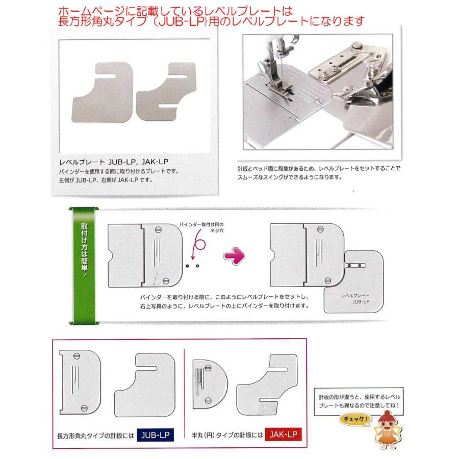 JUKI JUKI 職業用ミシン用レベルプレート（JUB-LP/長方形角丸タイプ）メール便での発送OK : 安藤ミシン商会 - 通販 - Yahoo!ショッピング