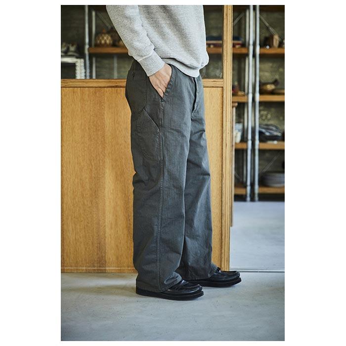 orSlow オアスロウ 24AWシーズナル ワイド フィット フレンチワークパンツ コーヒーブラウン (03-5011-52) : アンドフェブヤフー店 - 通販 - Yahoo!ショッピング