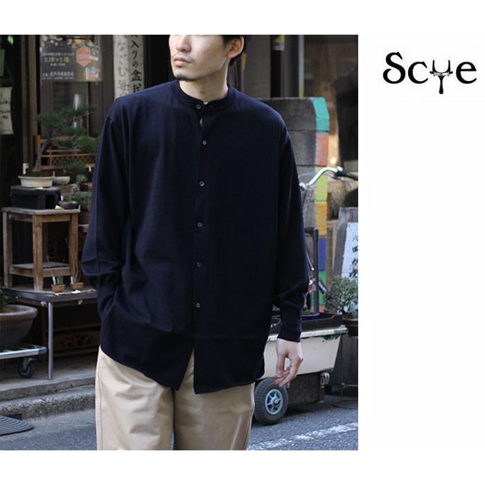 Scye SCYE サイ ギザコットン 16ゲージ バンド カラーシャツ (1123-11102) : アンドフェブヤフー店 - 通販 - Yahoo!ショッピング