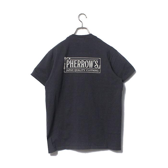 Pherrow's ポイント15倍 ネコポス送料200円 フェローズ PHERROW'S Tシャツ PHERROWS ロゴ ポケT プリントT LOGO PRINT T-SHIRTS (22S ...