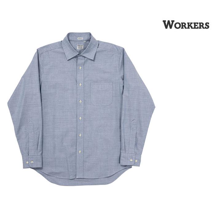 ワーカーズ WORKERS モディファイド ワイド スプレッド シャツ (2308-MD-WSSH) : アンドフェブヤフー店 - 通販 - Yahoo!ショッピング