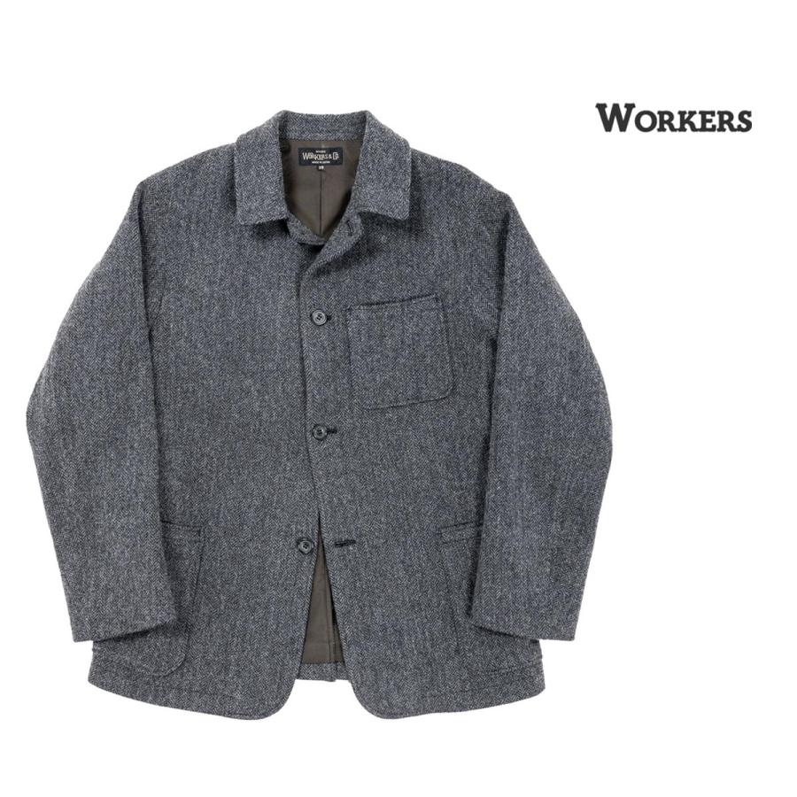予約商品(お届け予定 9月頃以降) ワーカーズ WORKERS ジャケット ウールコットン ツイード (2509-WRKJK-WCT) : アンドフェブヤフー店 - 通販 - Yahoo!ショッピング