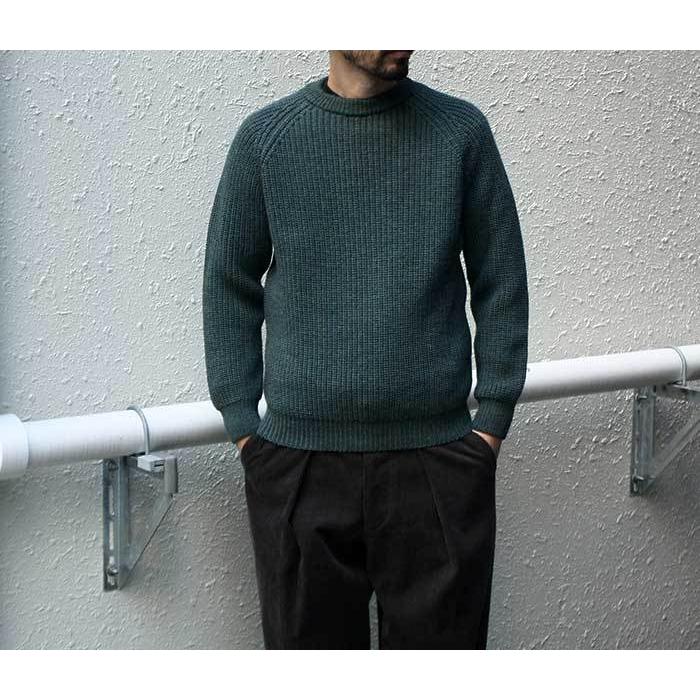 アランクラフト Aran Crafts Ireland ニット リブ編み フィッシャーマンセーター クルーネック (ACI-C761) : アンドフェブヤフー店 - 通販 - Yahoo!ショッピング