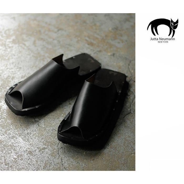 ユッタニューマン JUTTA NEUMANN KAHTAN カフタン レザーサンダル ラティゴレザー (KAHTAN-BLACK-LATIGO ...