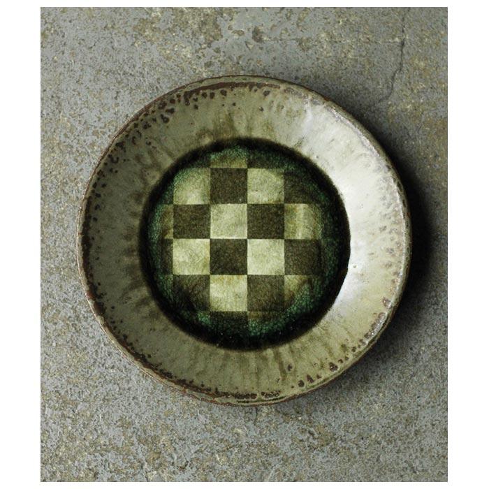 小林哲生 笠間焼 丸皿 市松 (KT-13) : アンドフェブヤフー店 - 通販 - Yahoo!ショッピング