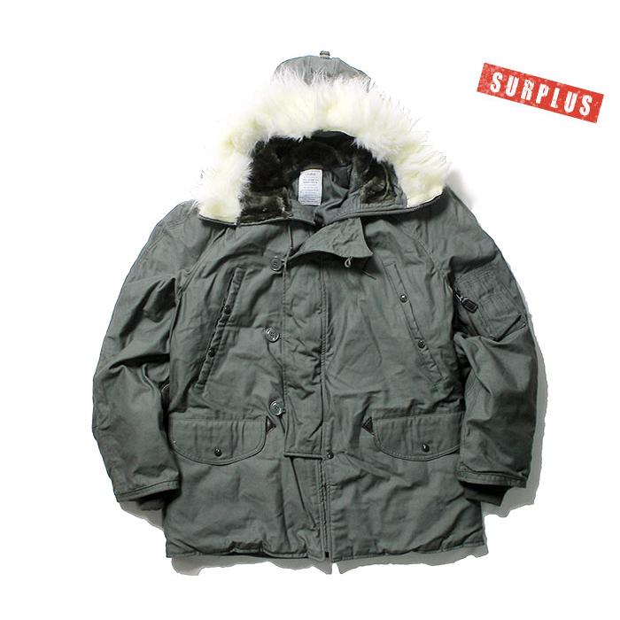 米軍 実物 N-3B フライトジャケット ユーズド US ARMY FLIGHT JACKET EXTREME COLD WEATHER PARKA (N-3B-FLIGHT-JACKET ...