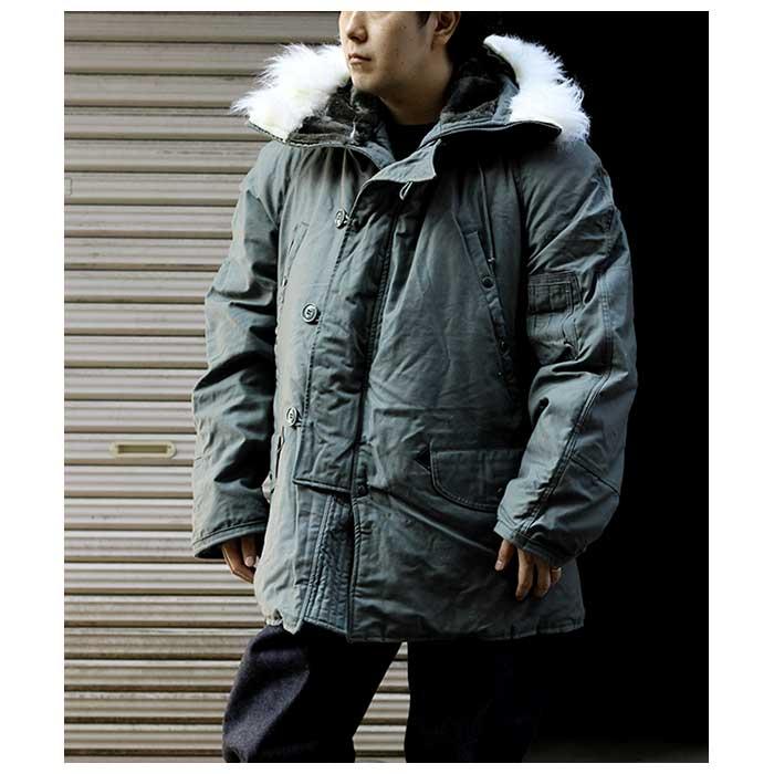 米軍 実物 N-3B フライトジャケット ユーズド US ARMY FLIGHT JACKET EXTREME COLD WEATHER ...