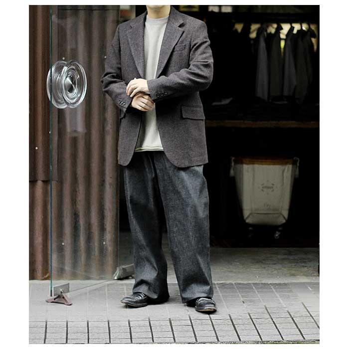 イートウツ E.TAUTZ ブラック デニム デニムパンツ CORE DENIM FILED TROUSERS (TRS06-1010 ...