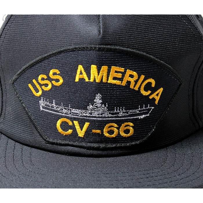 デッドストック DEADSTOCK アメリカ製 USS AMERICA CV-66 ミリタリーキャップ (USS-AMERICA-CV-66 ...