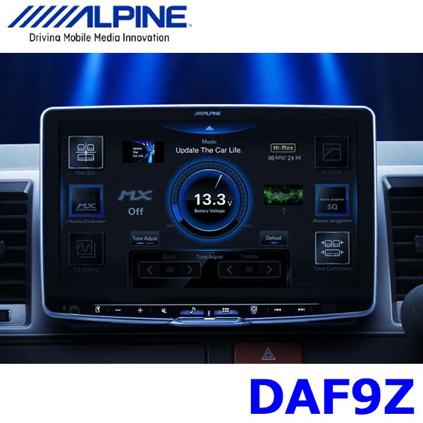 ALPINE DAF9Z アルパイン 9型フローティング ビッグDA apple CarPlay/androidauto対応USB/Bluetooth/HDMI 1DINディスプレイオーディオ ...