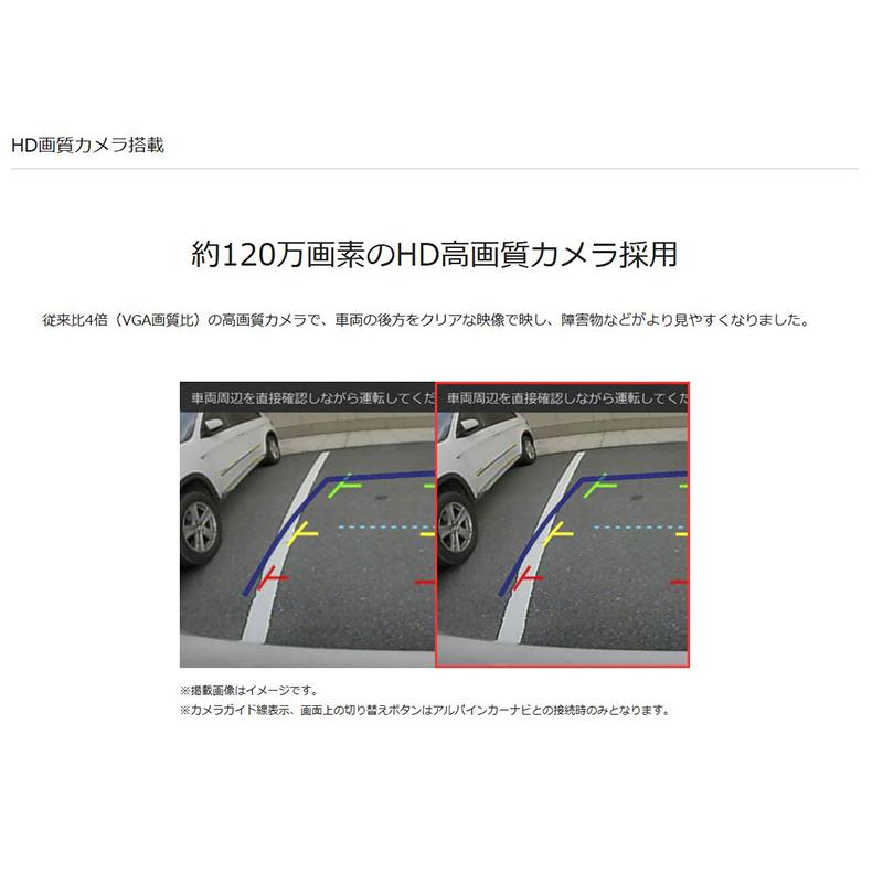 ALPINE HCE-C2000RD アルパイン アルパインカーナビダイレクト接続 HDRマルチビュー・バックカメラパッケージ ブラック : アンドライブ - 通販 - Yahoo!ショッピング